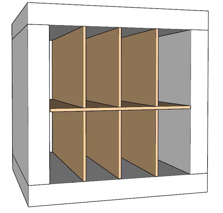 8 Cubby Cube Insert for Cube Storage Shelves – The Steady Hand