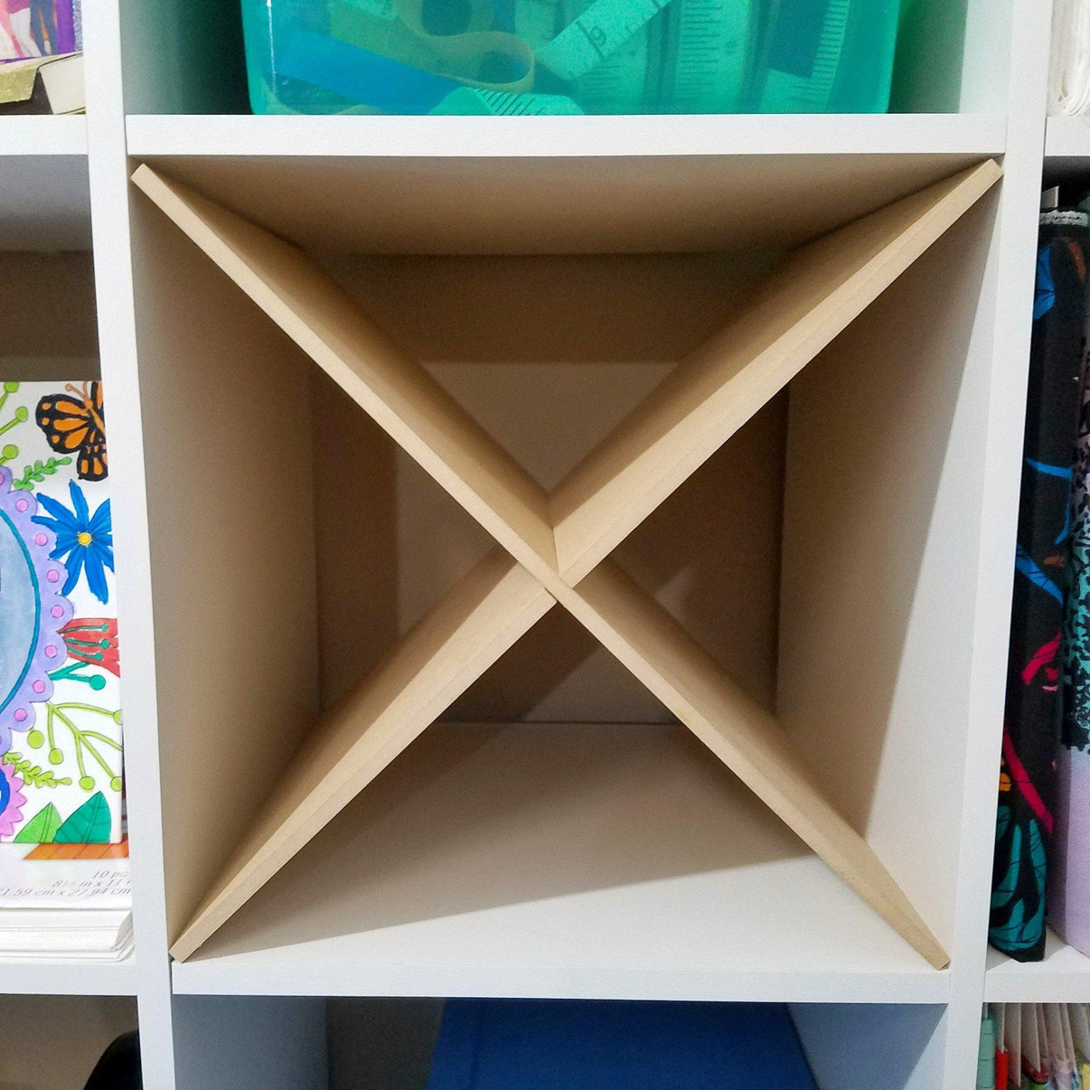 X Divider Cube Insert for Cube Storage Shelves – The Steady Hand